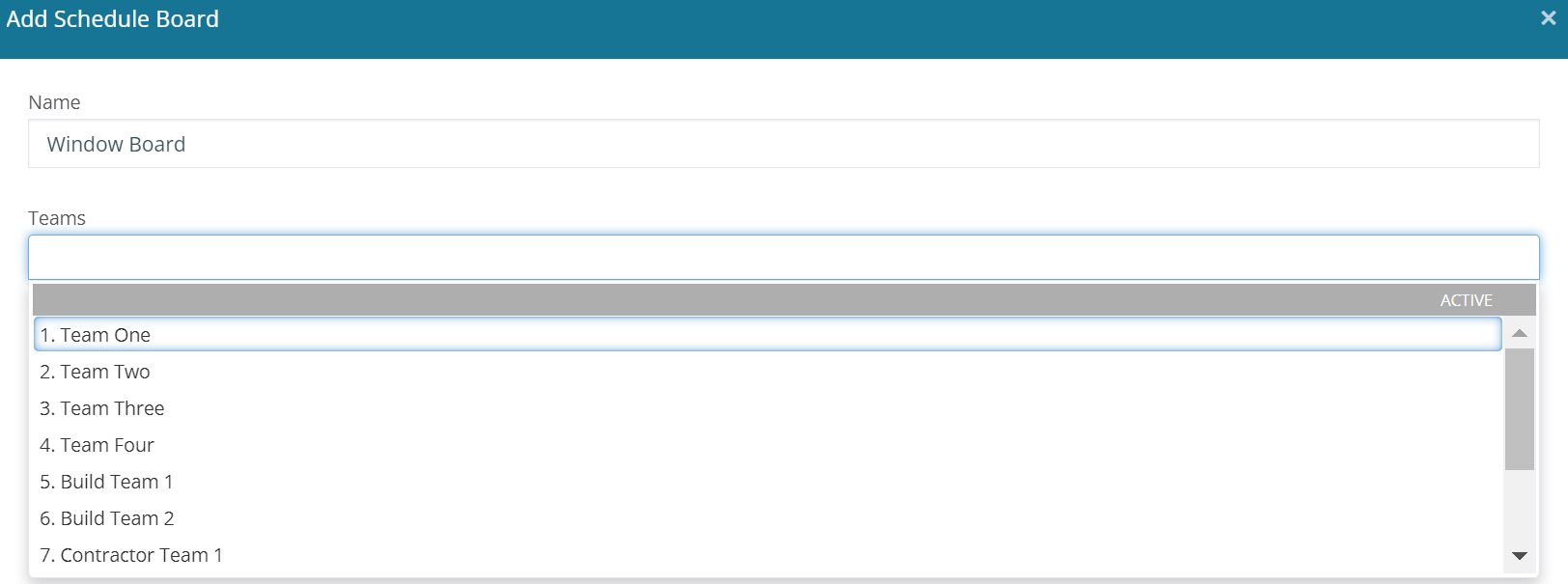 Manage Multiple Schedule Boards - Business Pilot