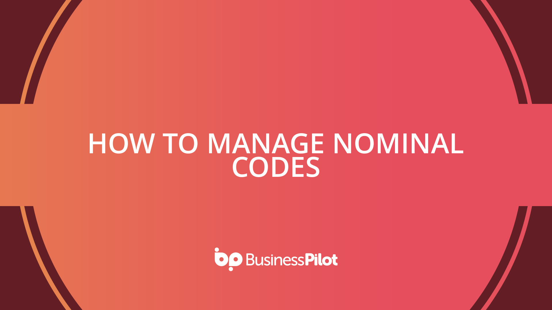 How To Manage Nominal Codes - Business Pilot