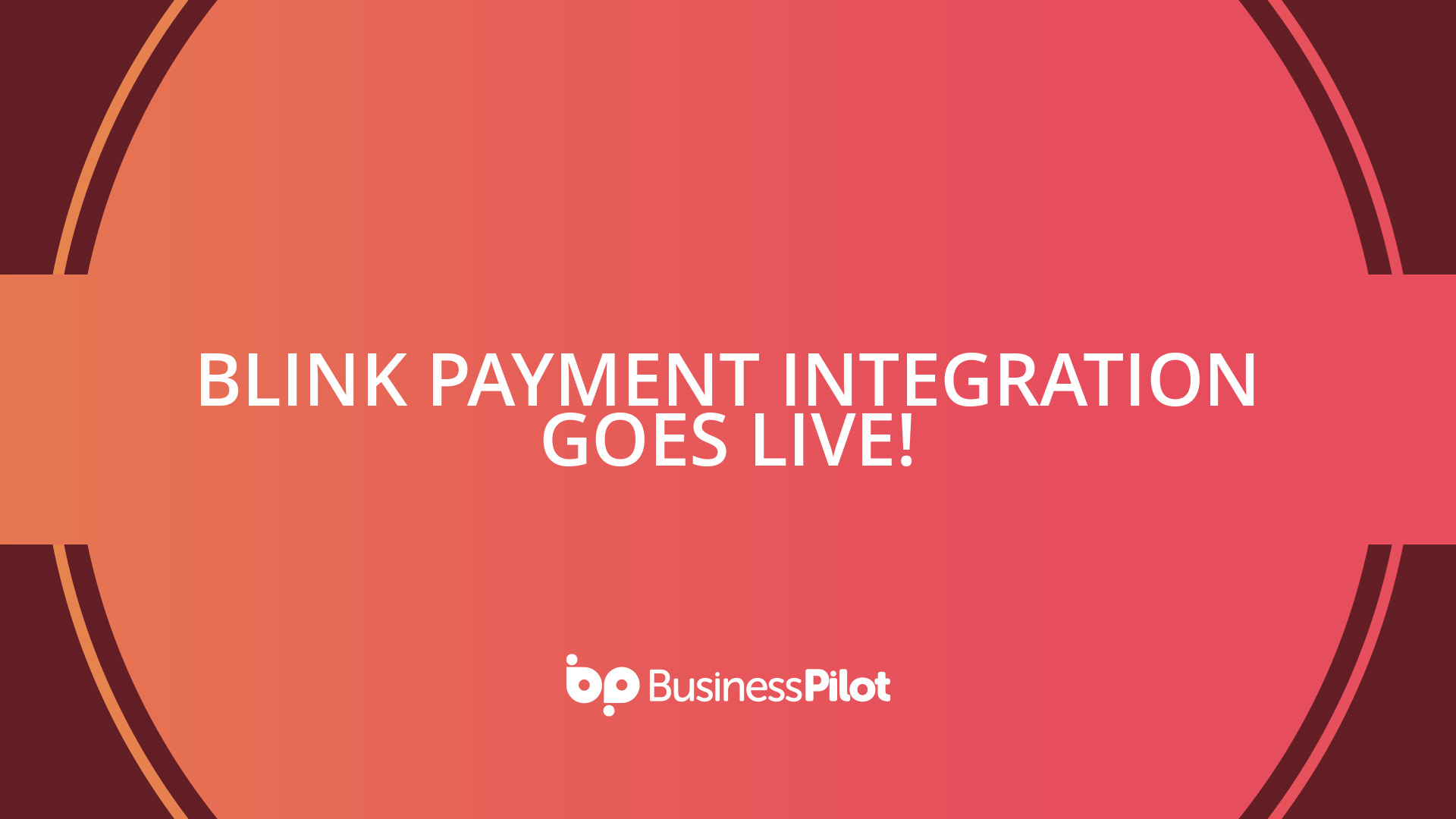 Blink Payment Integration Goes Live! - Business Pilot