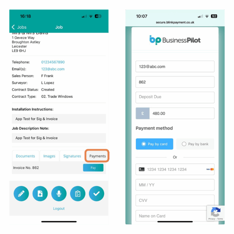 Blink Payment Links & BPsign Now Available Via The BPsite App - Business Pilot